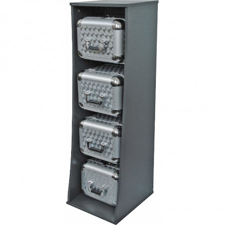SEFOUR VINYL STORAGE UNIT 400 RECORDS - DARK GREY