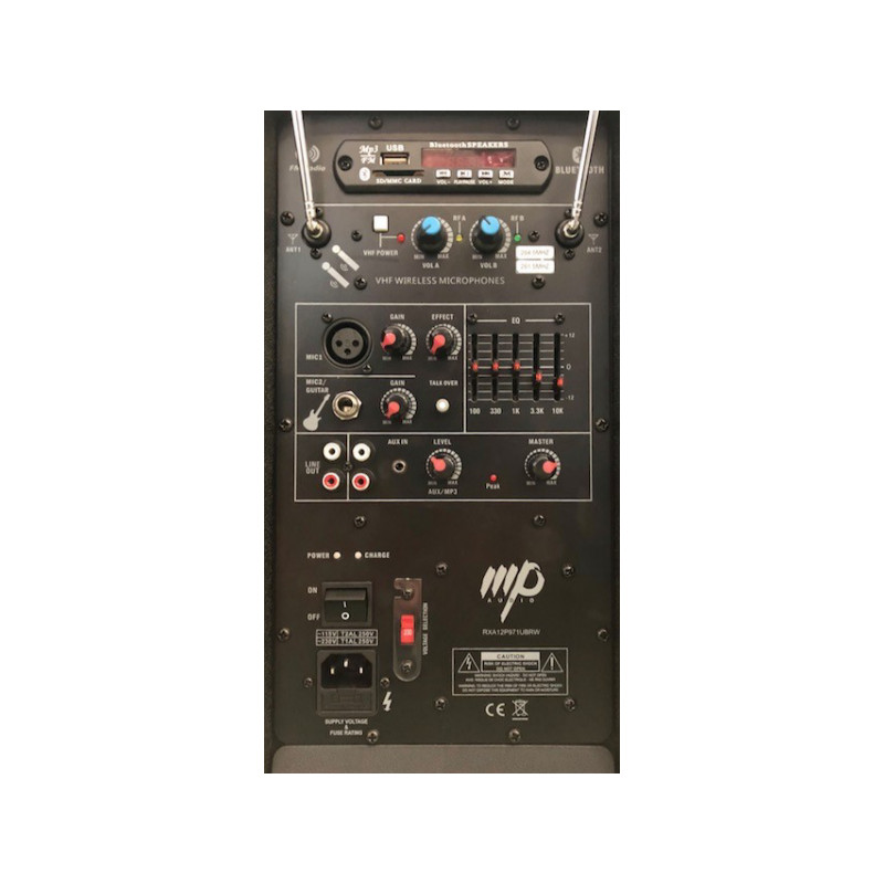 MPAUDIO RXA15P971UBRW AMPLIFICATORE A BATTERIA - BLUETOOTH/MP3