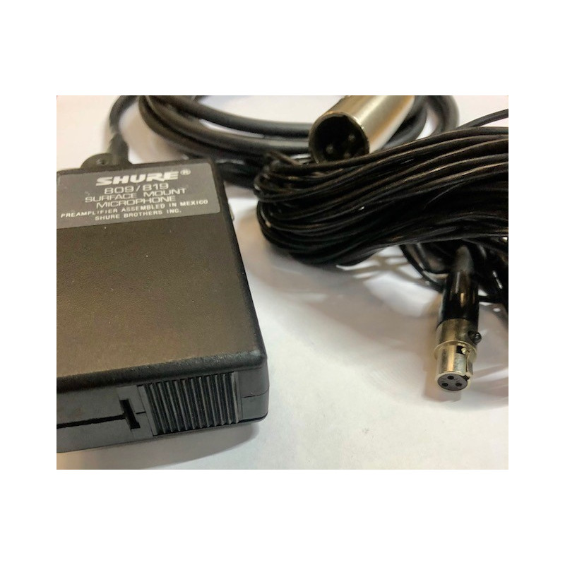 SHURE 809/819 SURFACE MOUNT MICROPHONE