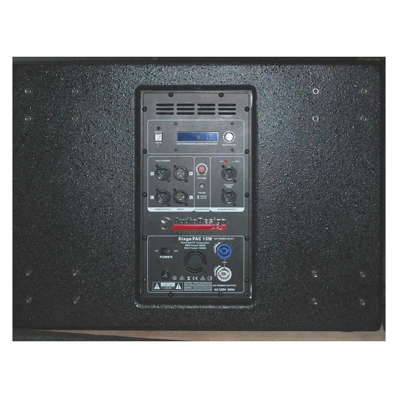 AUDIODESIGN STAGE PAC 15W SUBWOOFER 1x15" - 500W