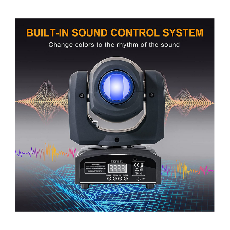 MB MINI LED SPOT - TESTA MOBILE 60W - 8 GOBO